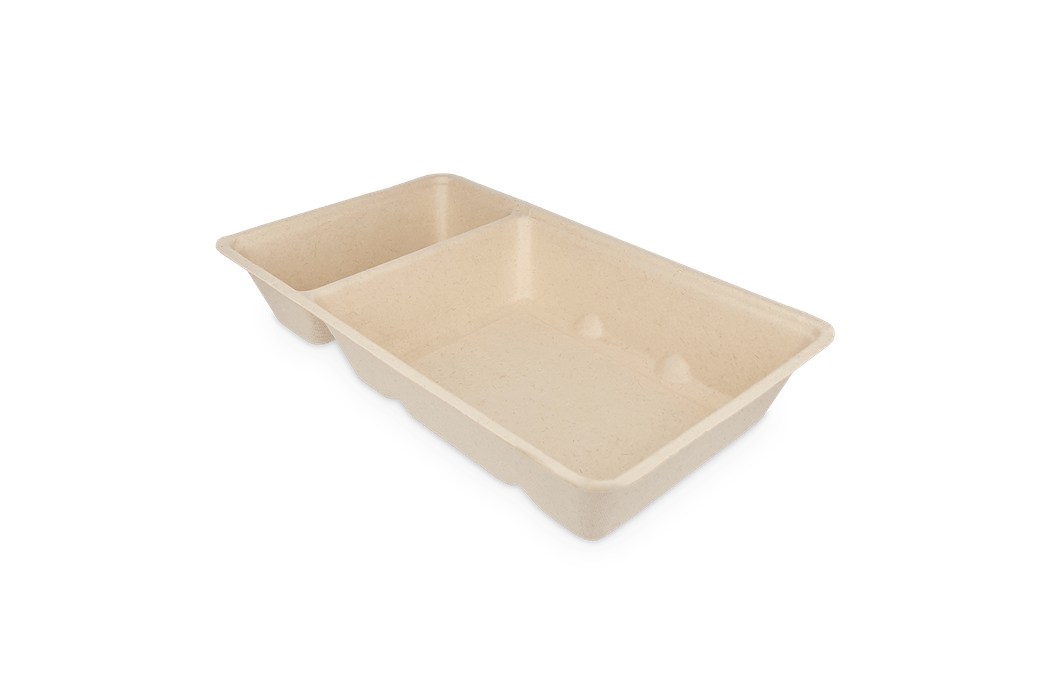 Frietbakjes A20 (A14+1) suikerriet Plastic- en Pfas-vrij BIO – TakeAware.nl