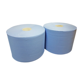 Industrie Poetsrol 2 laags 26cm 190m Blauw – TakeAware.nl